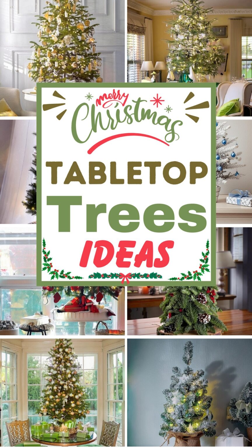 Easy Christmas Tabletop Trees Ideas For Festive Season - Ease DIYs