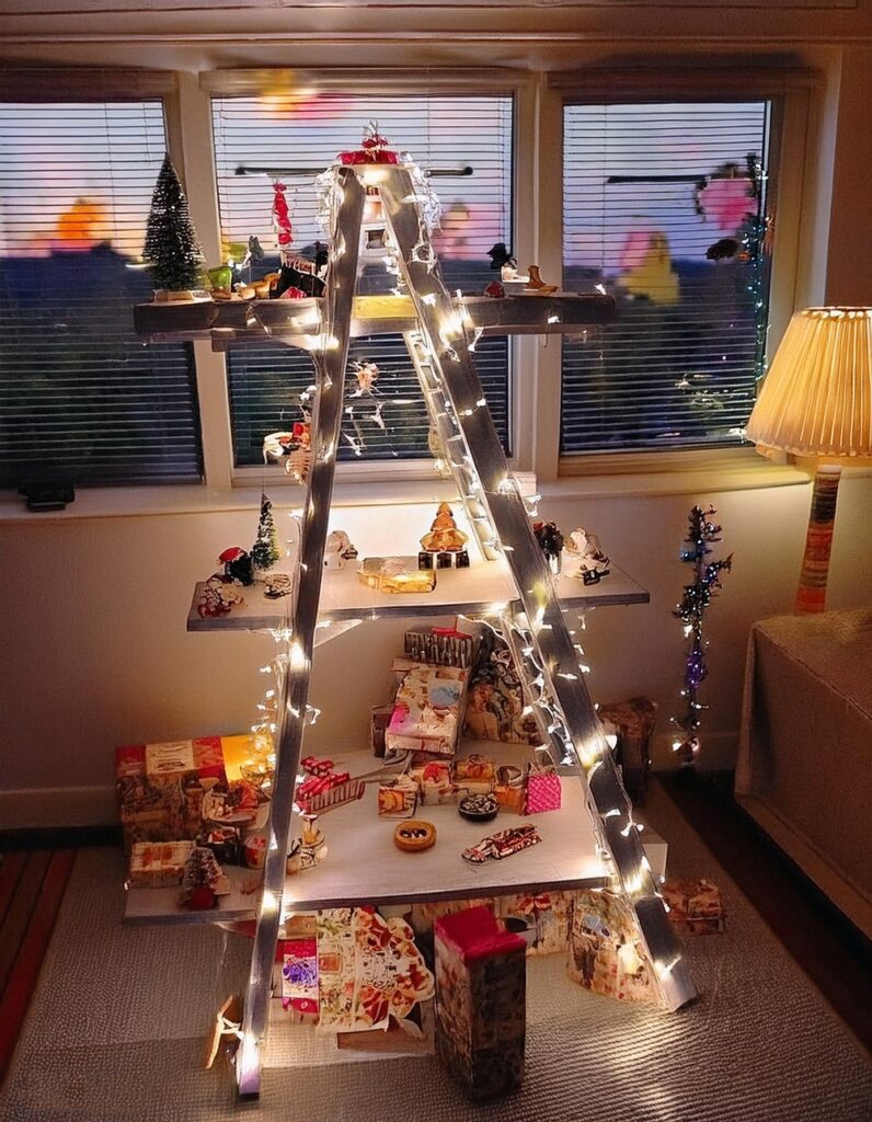 Ladder Christmas Tree Ideas For Holiday Celebrations & Decor - Ease DIYs