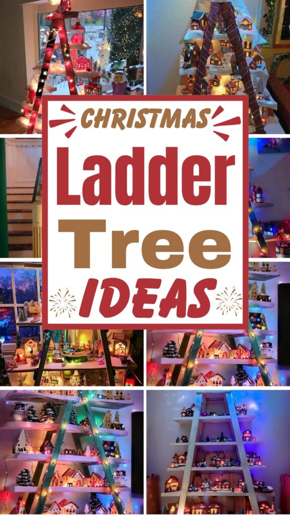 Ladder Christmas Tree Ideas For Holiday Celebrations & Decor - Ease DIYs