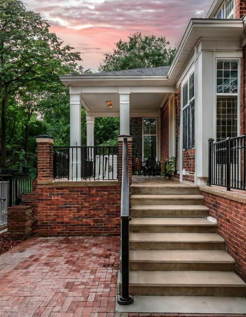 10 Backdoor Steps To Patio With Railing Ideas - Ease DIYs