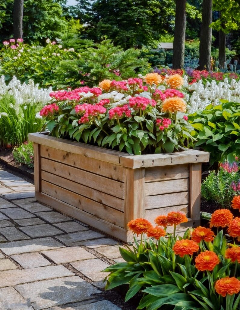 10 DIY Planter Box Ideas For Your Vibrantly Green Garden - Ease DIYs