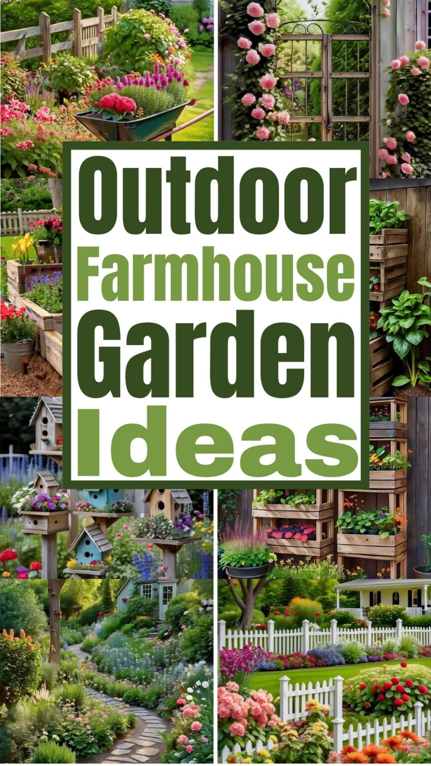 10 Farmhouse Garden Ideas For Relaxing And Rustic Spaces - Ease DIYs