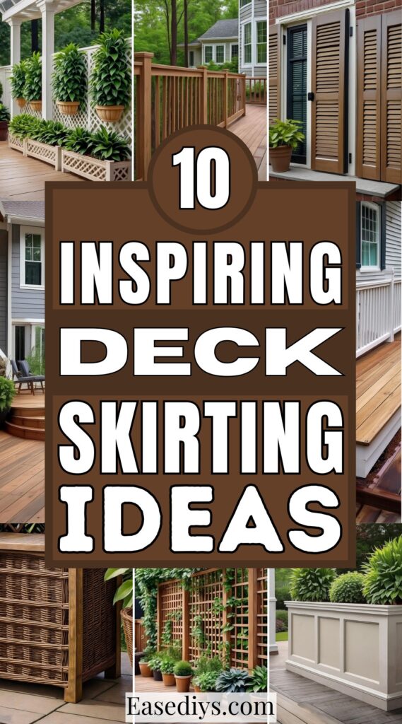 10 Inspiring Deck Skirting Ideas With Green Element - Ease DIYs