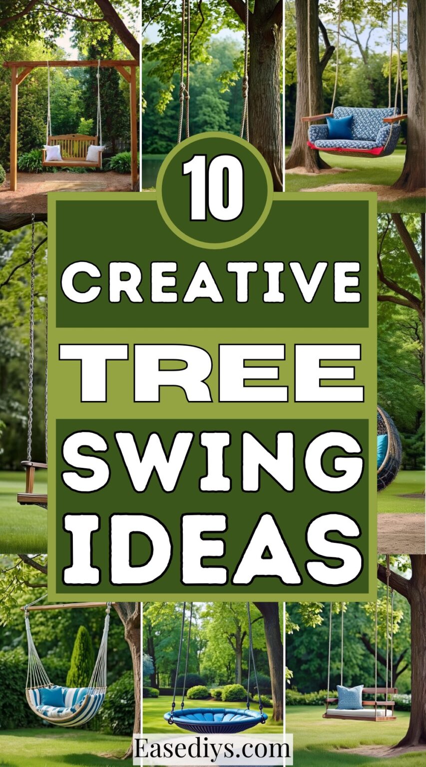 10 Creative & Unique Tree Swing Ideas For Outdoor Fun - Ease DIYs